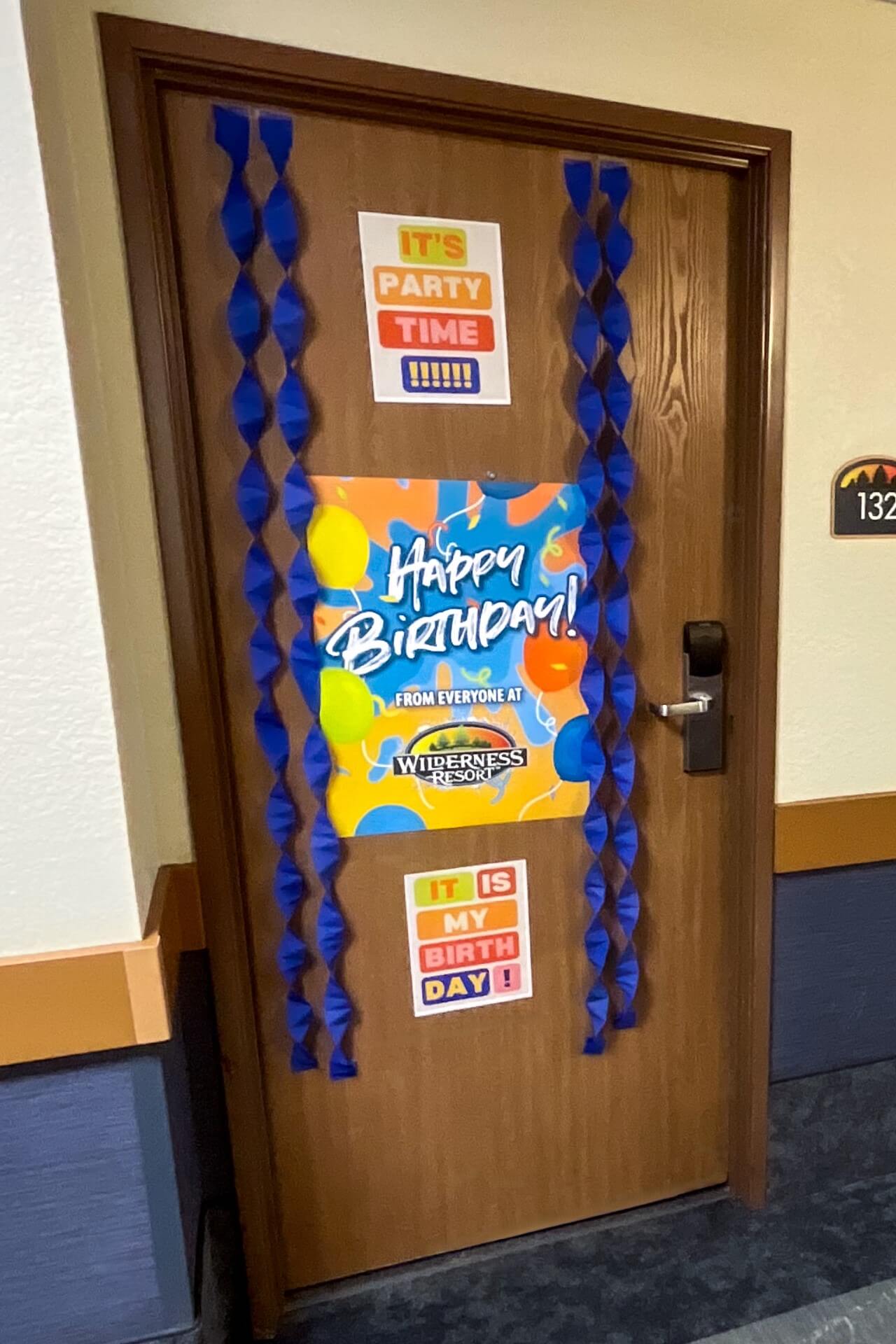 Birthday Door Decorations In-Room Package - Wilderness Resort