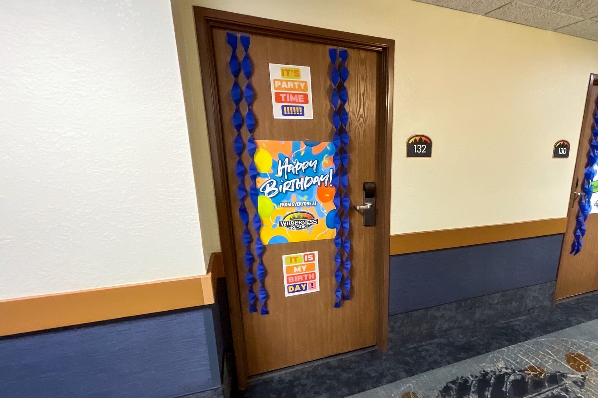 Birthday Door DecorationsIn-Room Package - Wilderness Resort