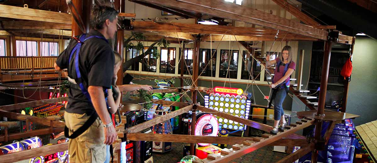 Northern Lights Sky Ropes Course - Wilderness Resort Attractions