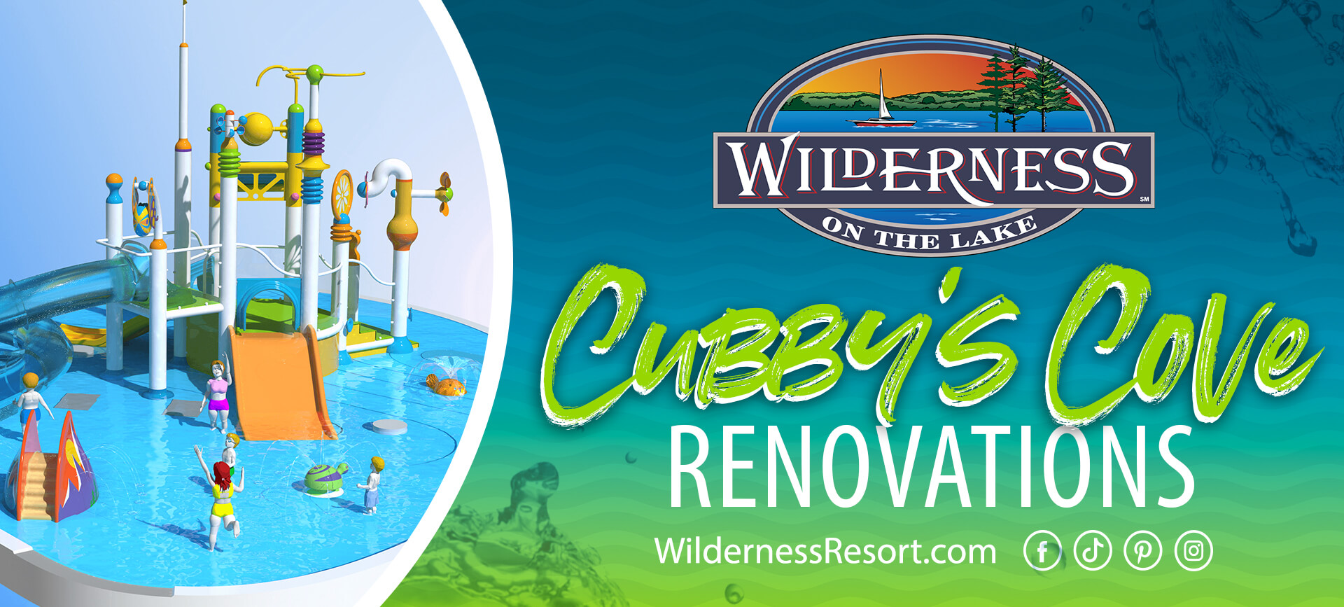 Cubby's Cove Indoor Waterpark to Undergo Renovation - Wilderness Resort